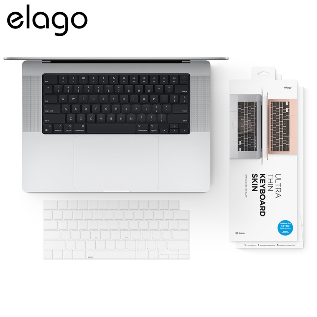 elago Ultra Thin Keyboard Skin for M2/M3 MacBook Air 13" & 15", M1/M2 ...