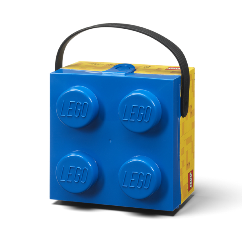 LEGO Lunch Box with Handle - Blue | Shopee Singapore