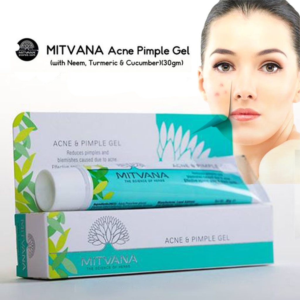 MITVANA Acne & Pimple Gel (with Neem, Turmeric & Cucumber) (30gm ...