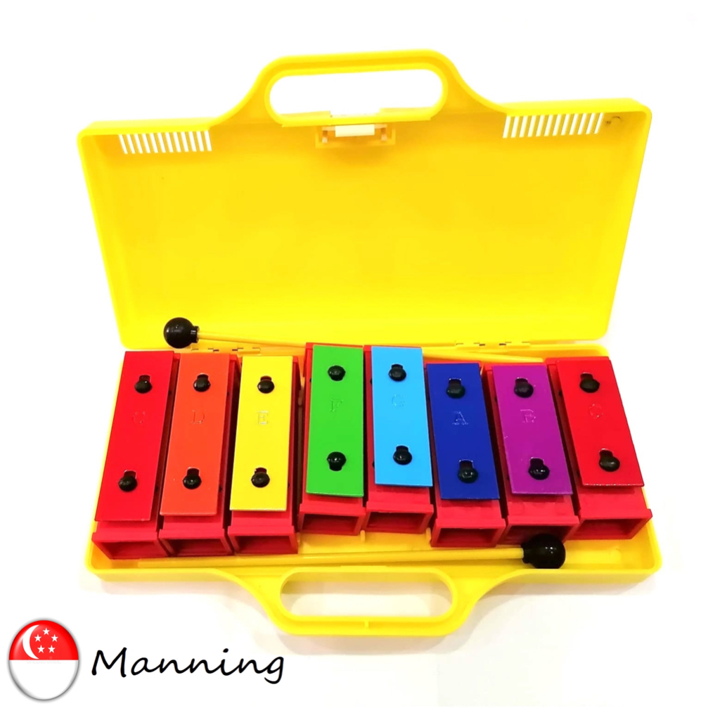 8 Pieces (8 Notes) Resonator Bells Glockenspiel Set (Pitched Percussion ...