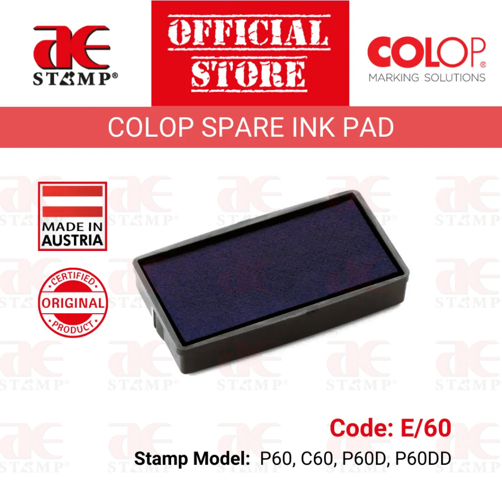 COLOP Replacement Ink Pad | Rectangle Shape Stamp Pad Model P10 P20 P30 ...