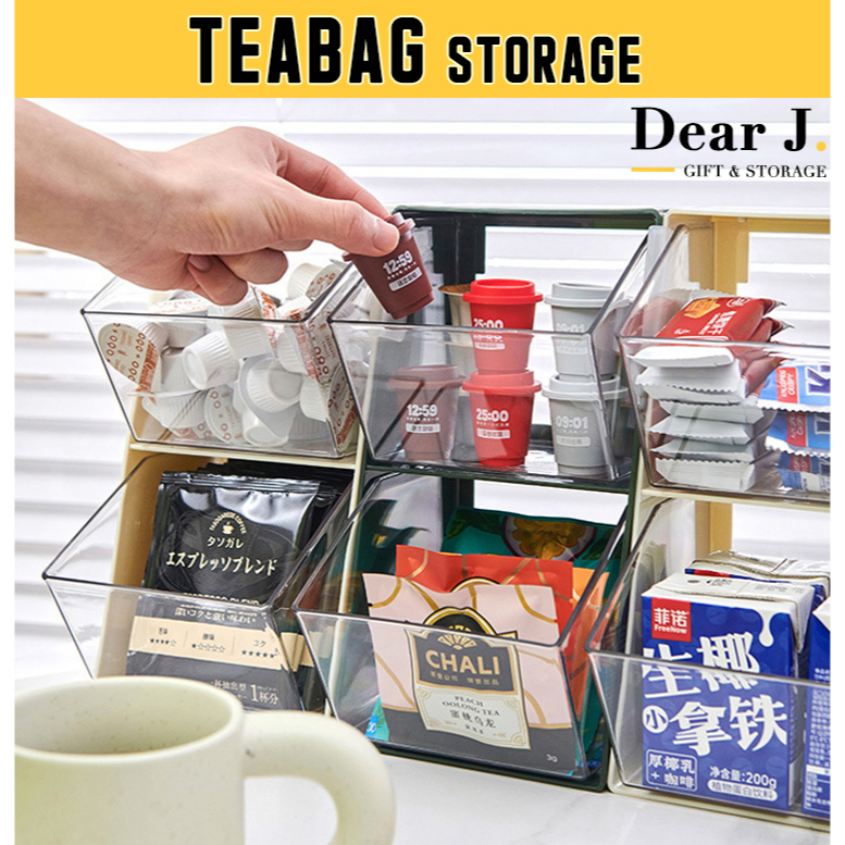 Teabag Storage/ Coffee Capsule Organiser [Dear J] | Shopee Singapore