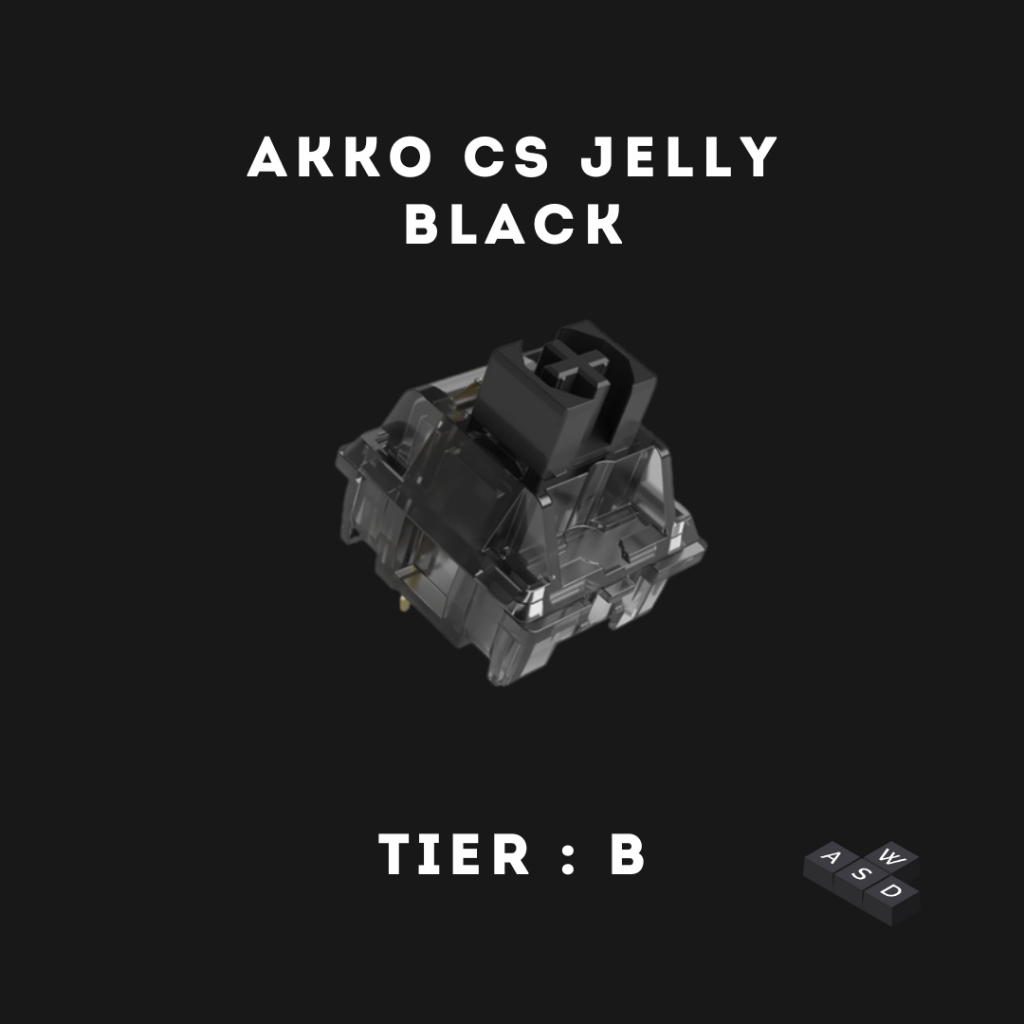 [ TECHINEER ] AKKO CS Jelly Black Linear Mechanical Mx Keyboard Switch ...