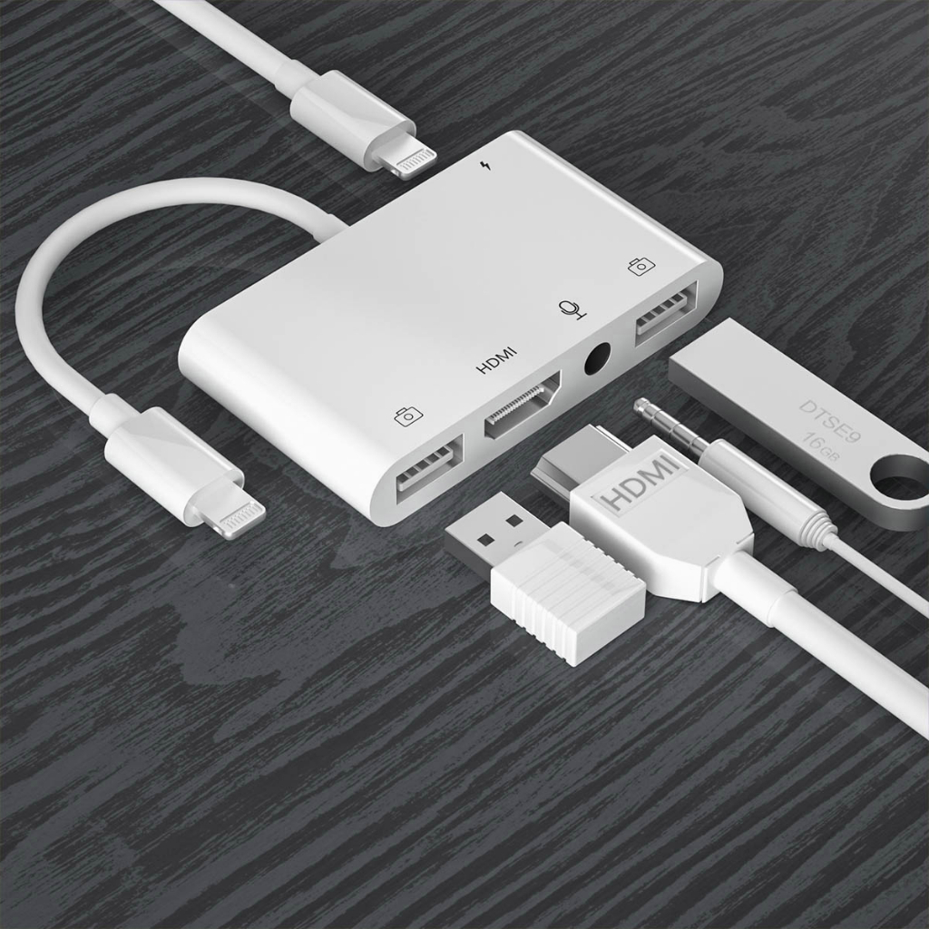 FEINODI Light-ing to HDMI USB3 OTG digtial AV adapter,phone to TV ...