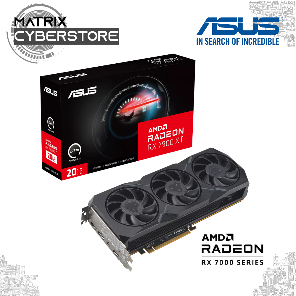 ASUS AMD Radeon RX 7900 XT 20GB GDDR6 Graphics Card - RX7900XT-20G ...