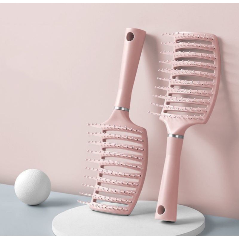[Sg Ready Stock] Volumizing Detangling Styling Massager Comb Curved ...