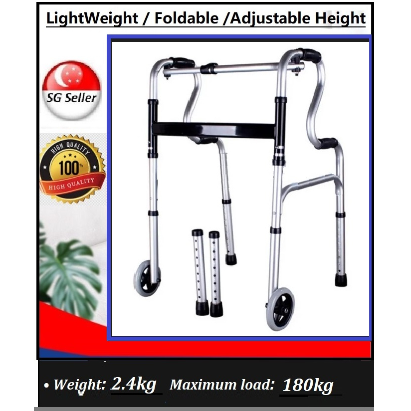 🏅SG Seller, Fast Delivery🏅 Walking Frame With Wheels, Folding Frames ...