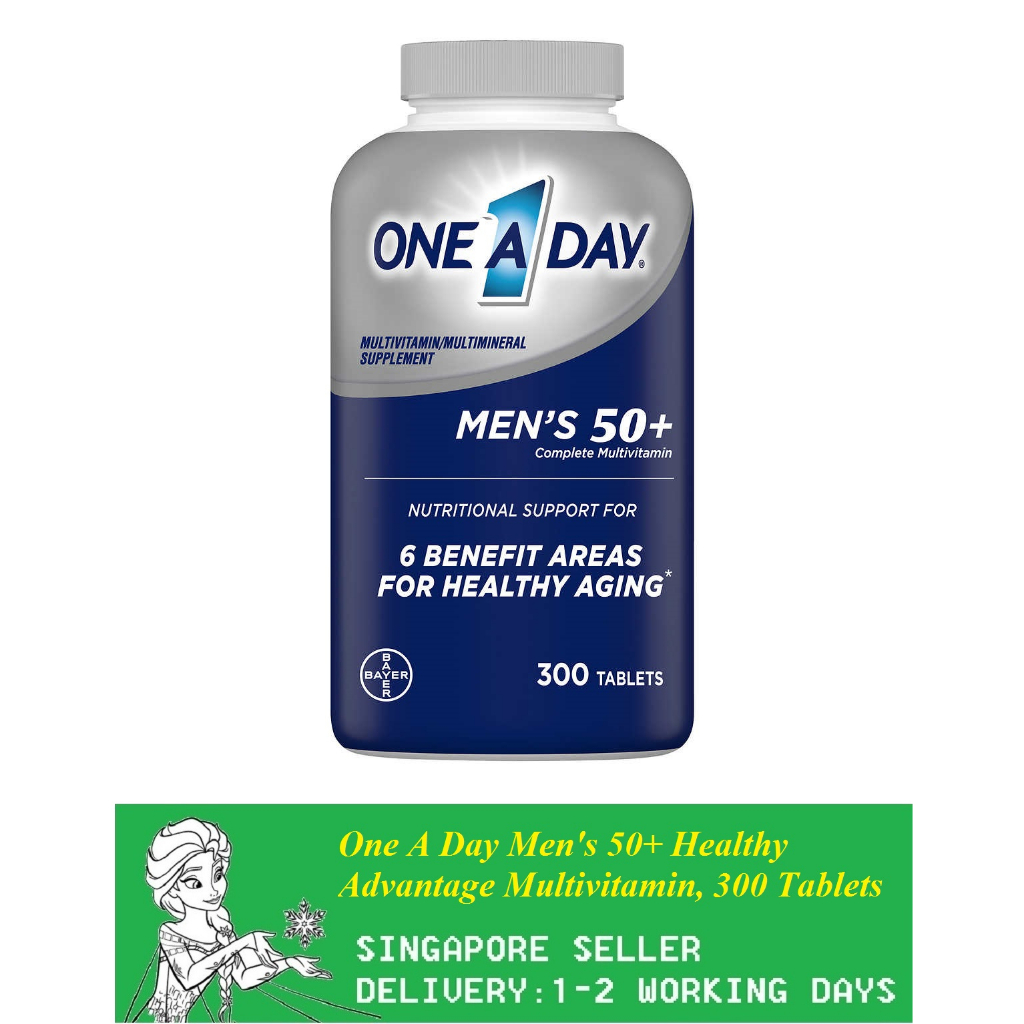 One A Day Men's 50+ Multivitamin, 300 Tablets(Exp:03/2026) | Shopee ...