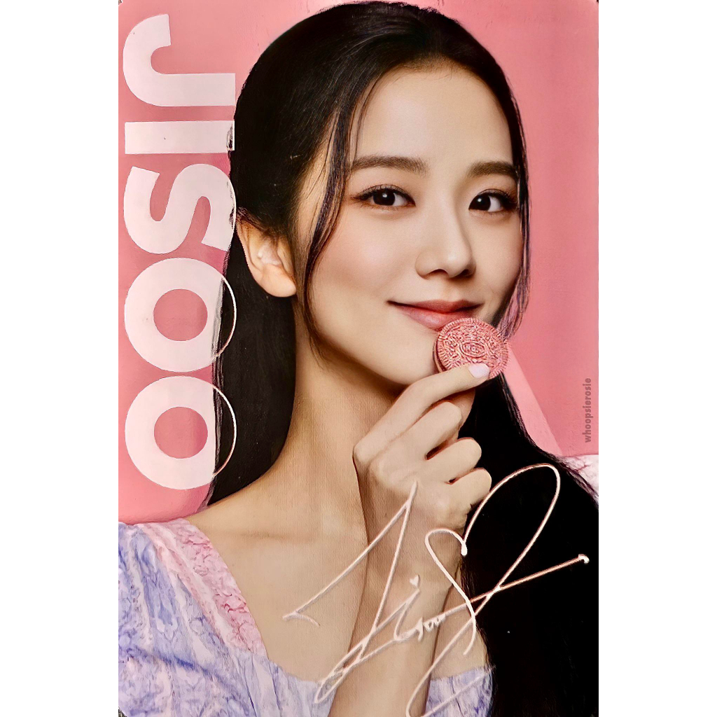 Jisoo Photocard | Oreo x Blackpink | Shopee Singapore