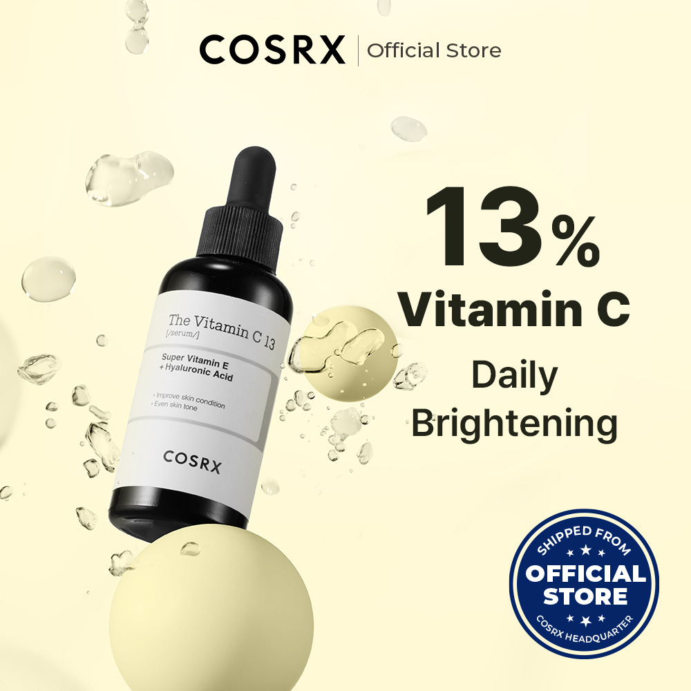[COSRX] The Vitamin C 13 Serum (20ml), Pure Vitamin C 13%, Daily Mild Brightening Serum ...