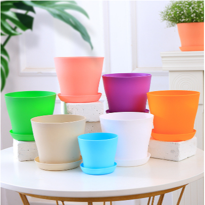 【Local buy5free1】Flower plant Pot Colorful Durable Resin Plant ...