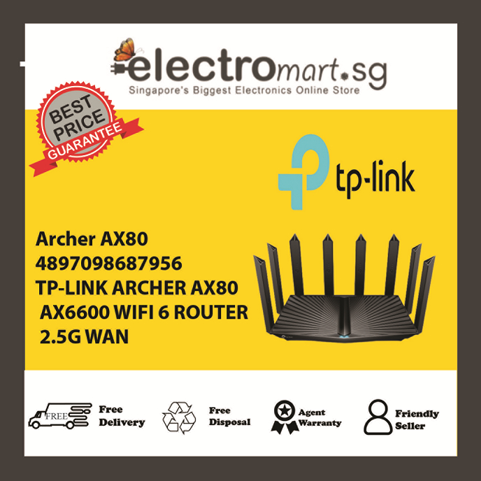 Archer AX80/Archer AX80 Coming Soon AX6000 8-Stream Wi-Fi 6 Router with ...
