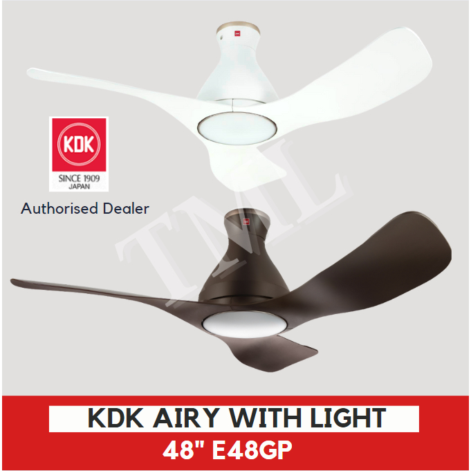 KDK Airy 48" E48GP E48HP Smart Ceiling Fan with Wifi | Shopee Singapore