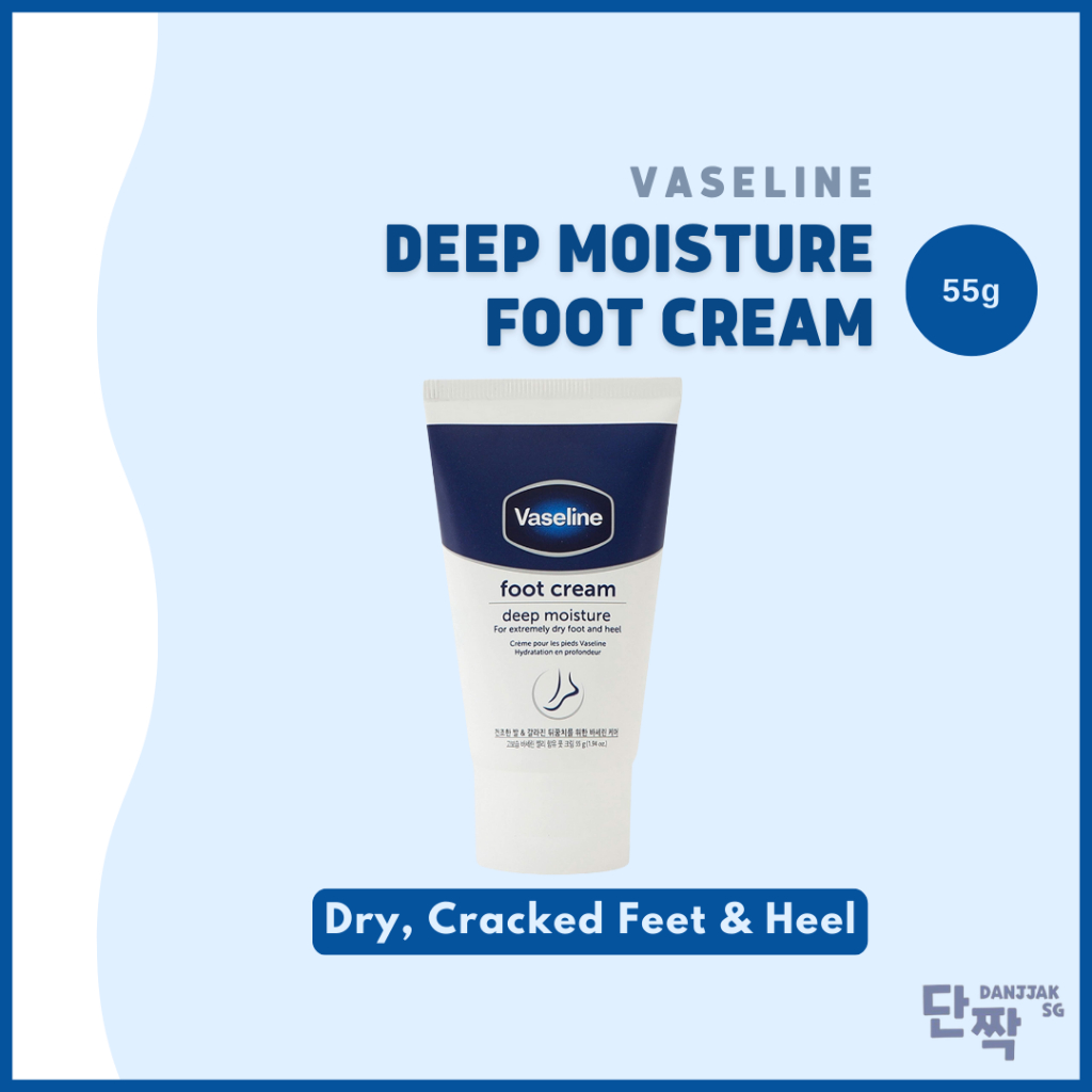 Vaseline Deep Moisture Foot­ Cream For Dry Cracked Feet And Heel Non