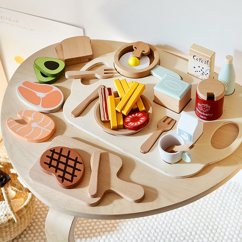 🍳SG LOCAL STOCK 🍞 nunukids Breakfast Menu Egg Toast Set Pretend Play ...