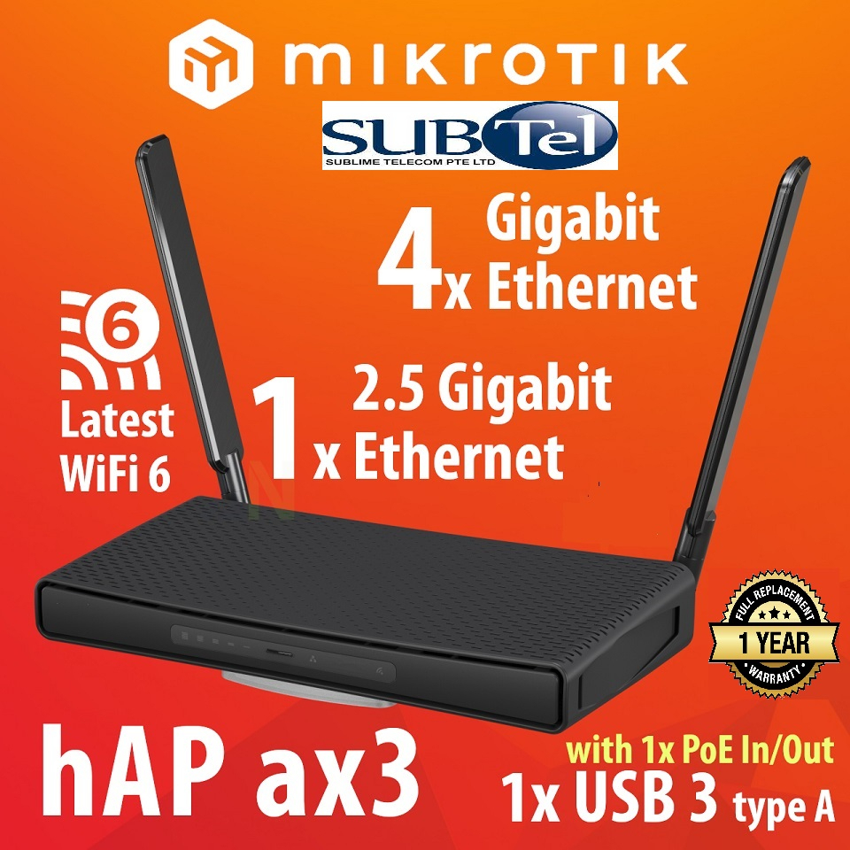 C53UiG+5HPaxD2HPaxD hAP ax3 MikroTik Wireless Router Wi-Fi 6 & 2.5G Ethernet RouterOS | Shopee ...