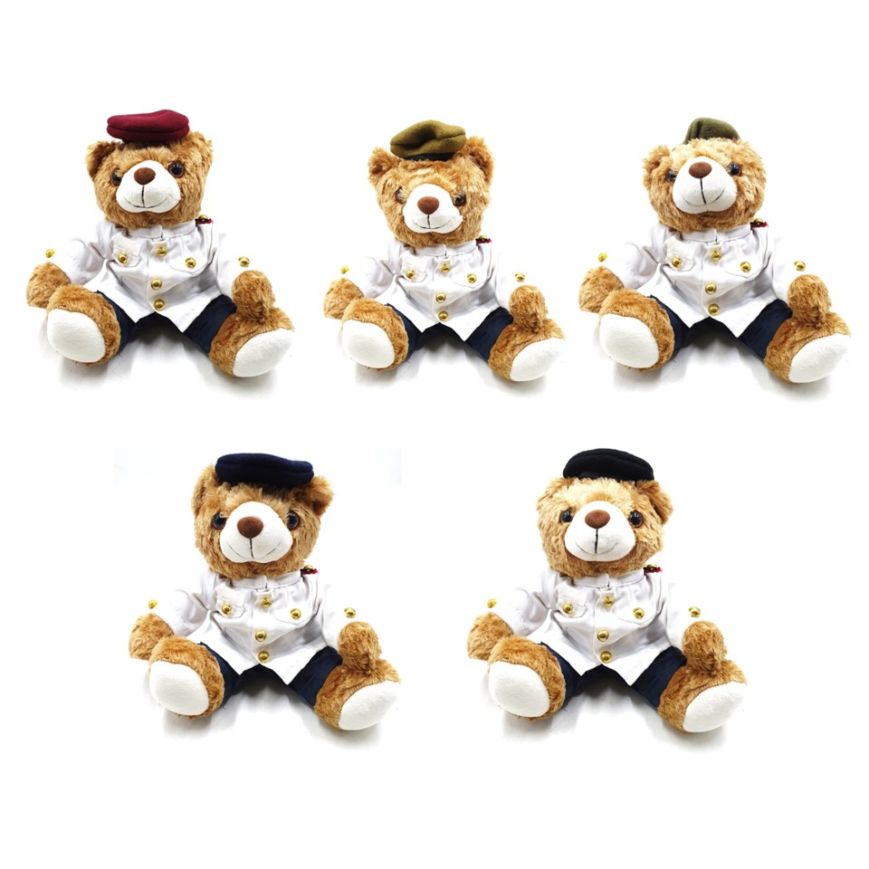 POP / ORD Gift No. 1 Army Bears with Berets Souvenir Present | Shopee ...