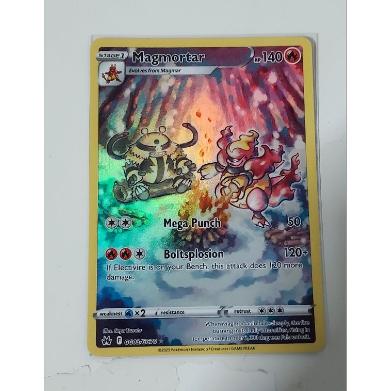 Pokemon Magmortar Galarian Gallery Crown Zenith Card Shopee Singapore