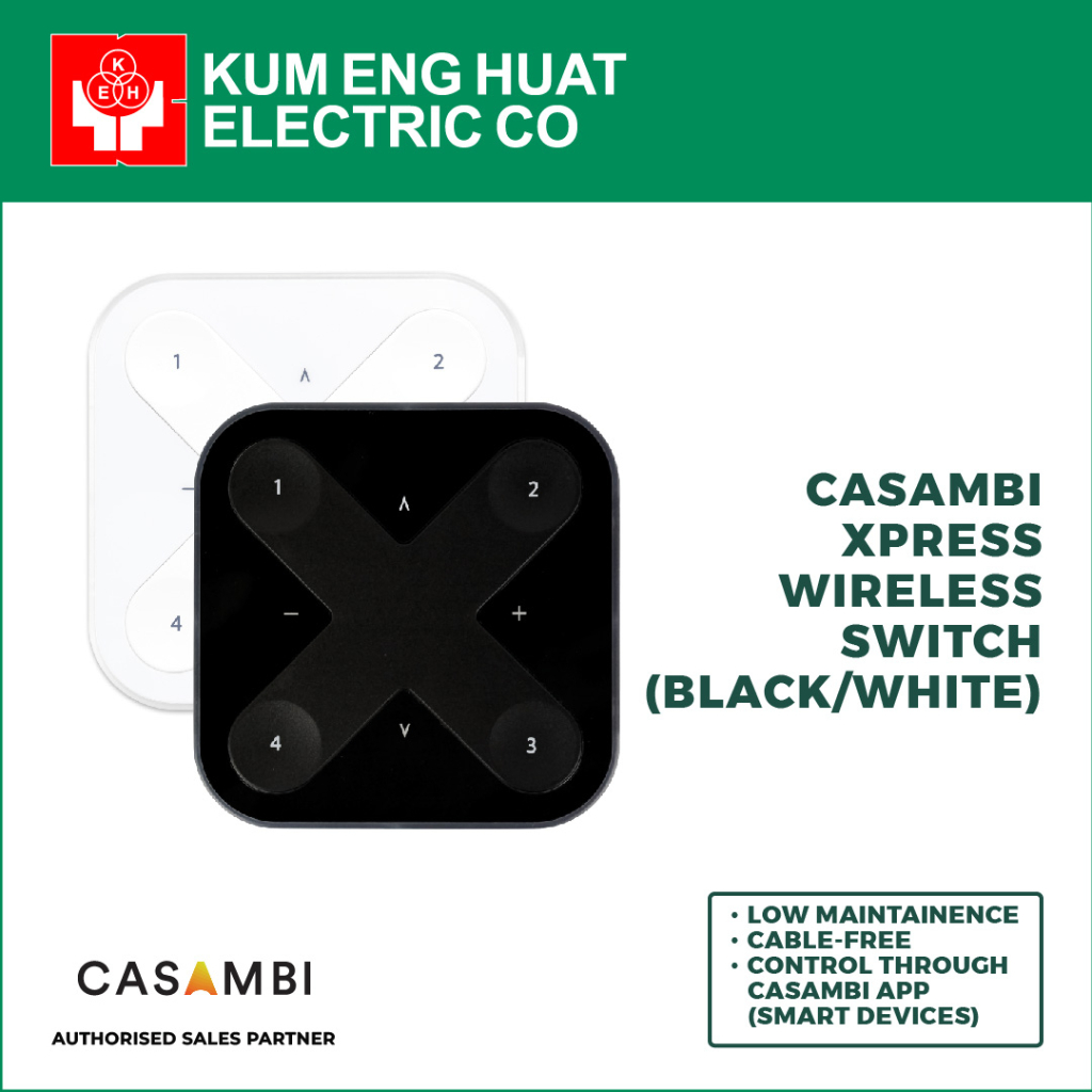 CASAMBI XPRESS WIRELESS SWITCH (BLACK/WHITE) | Shopee Singapore