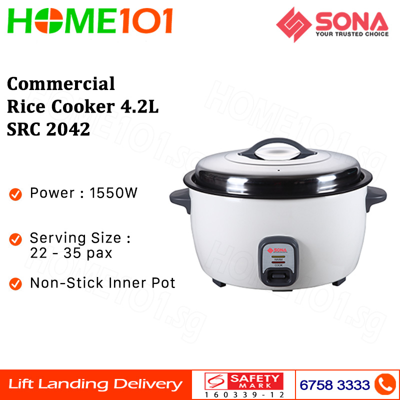 Sona Commercial Rice Cooker 4.2L SRC 2042 | Shopee Singapore