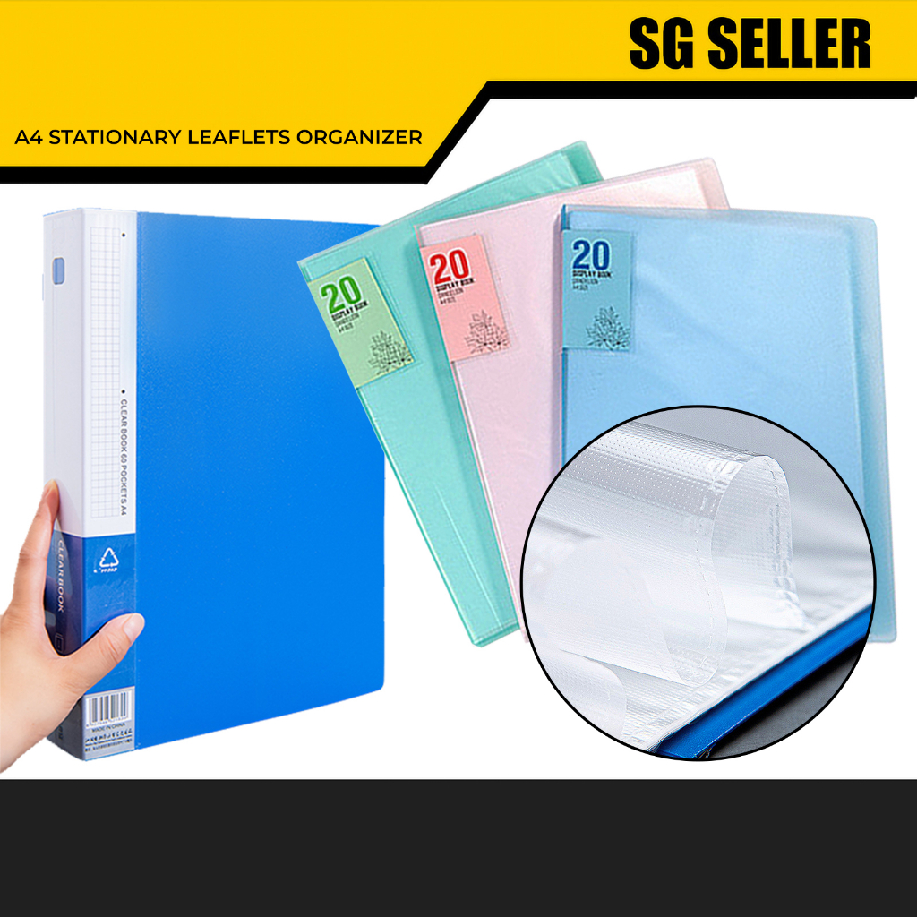 A4 Clear Management File plastic sheet Stationary Files Information ...