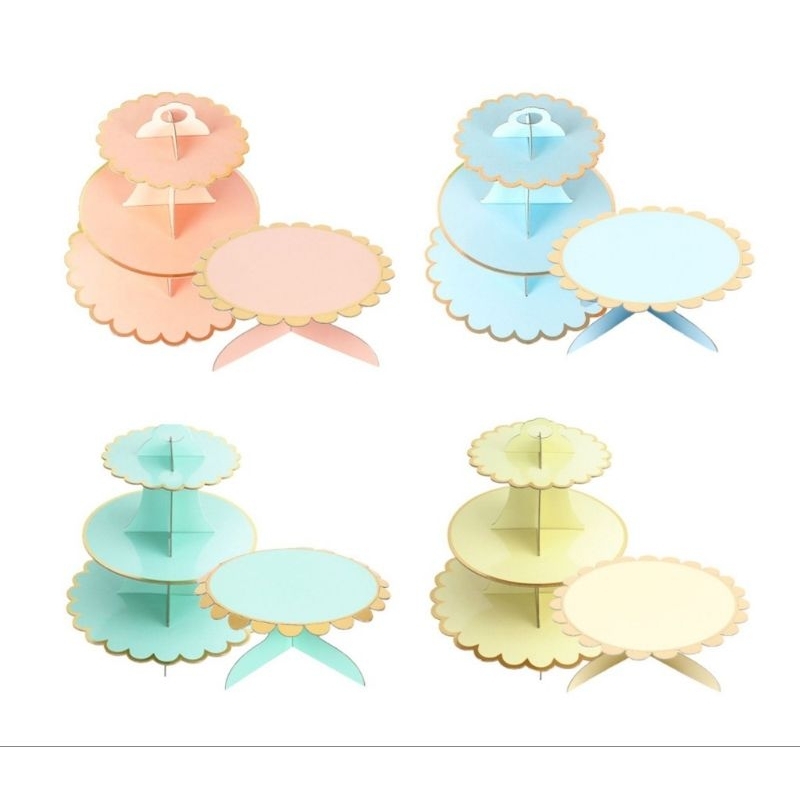 Disposable Cupcake stand cake stand pastel cupcake tier disposable ...