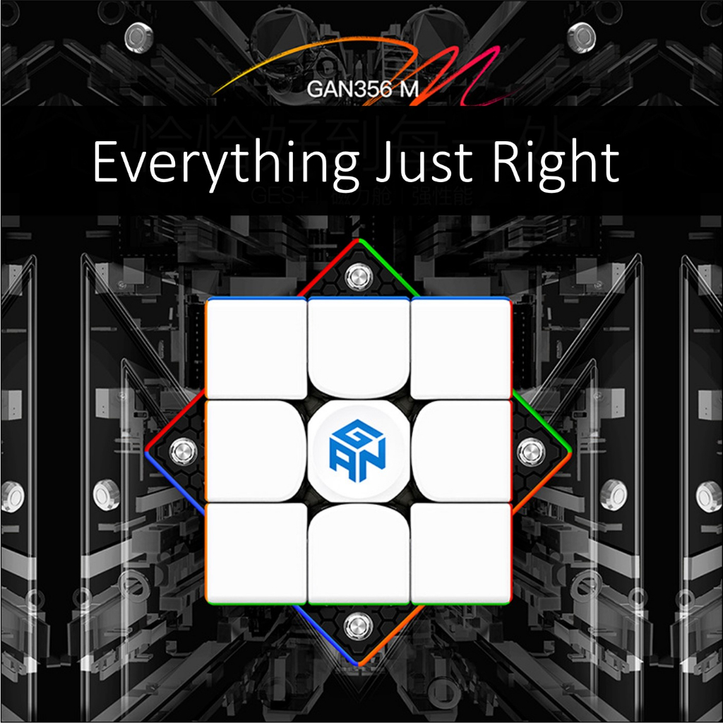 Original GAN 356 M Magnetic Speed Cube Stickerless 3x3 Rubik Gans Cube ...