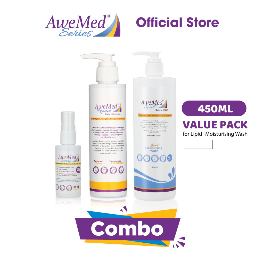 [Combo Deal] 1x AweMed® Repair+ 250ml [NEW Look with extra 50ml] | 1x ...
