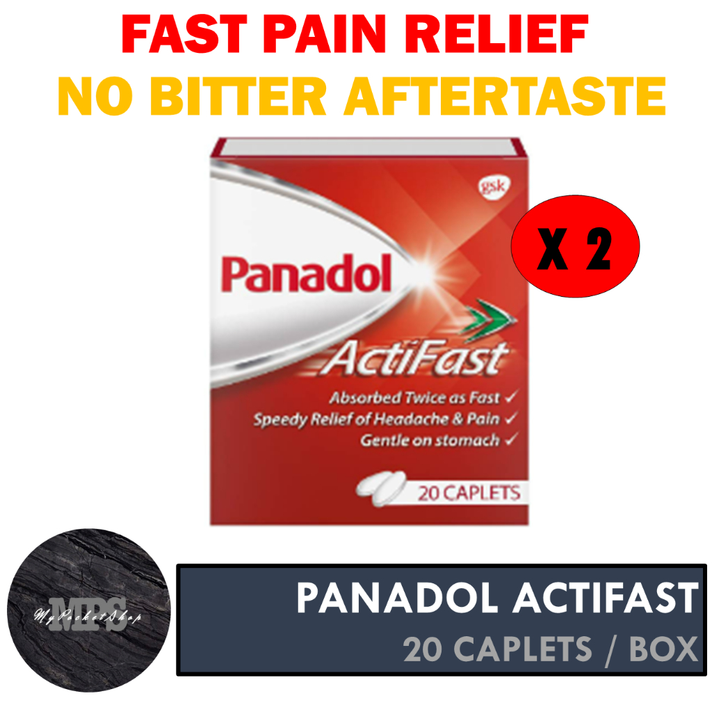 (BUNDLE OF 2) Panadol Actifast (Fast Pain Relief) | Shopee Singapore