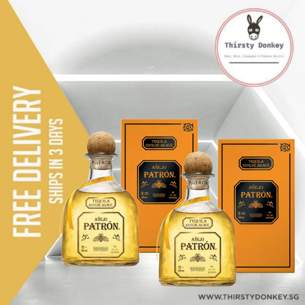 Patron Anejo Tequila 750ml (with box) (BUNDLE OF 2) | Shopee Singapore