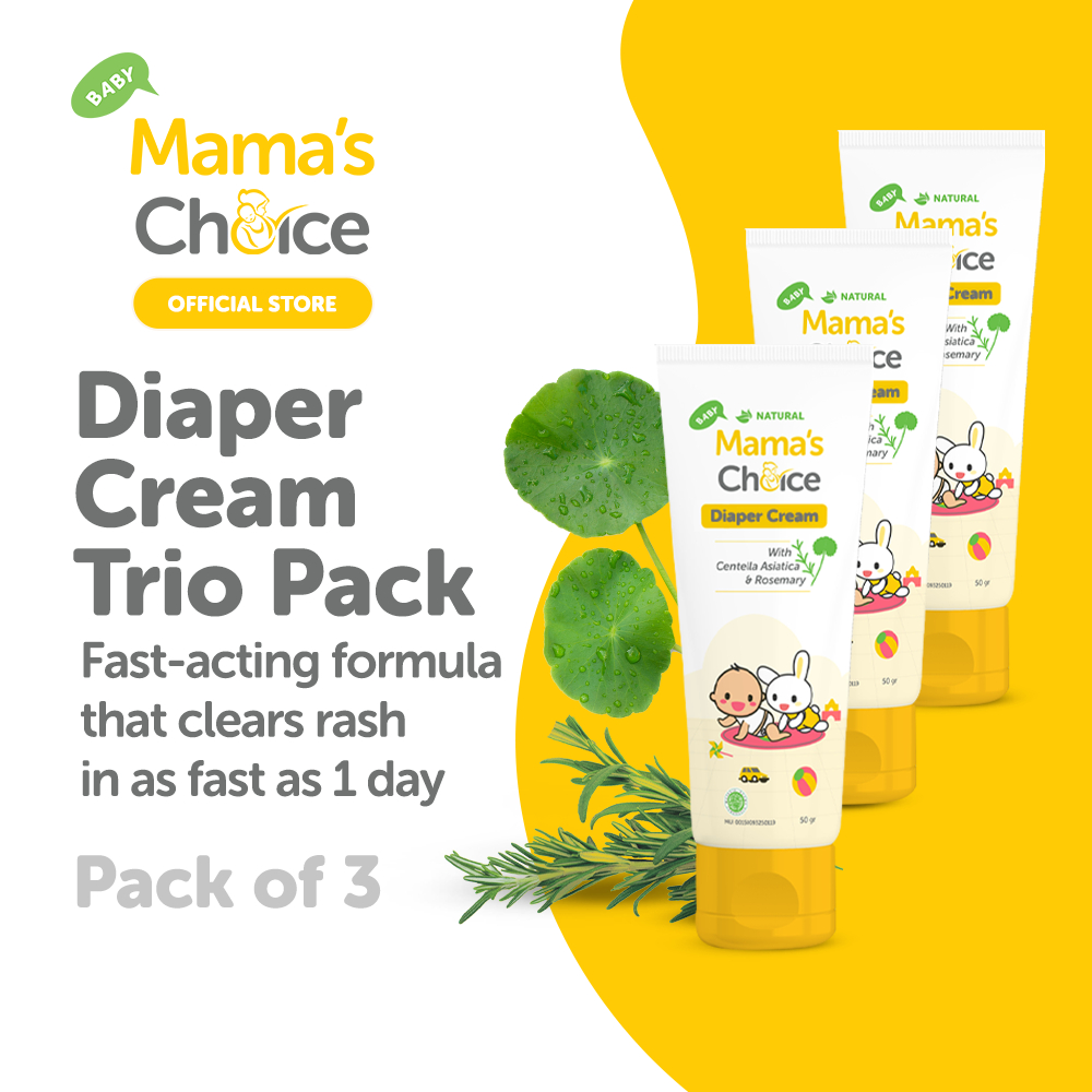 [Bundle of 3] Mama's Choice Baby Diaper Cream | Rapid Relief Diaper ...
