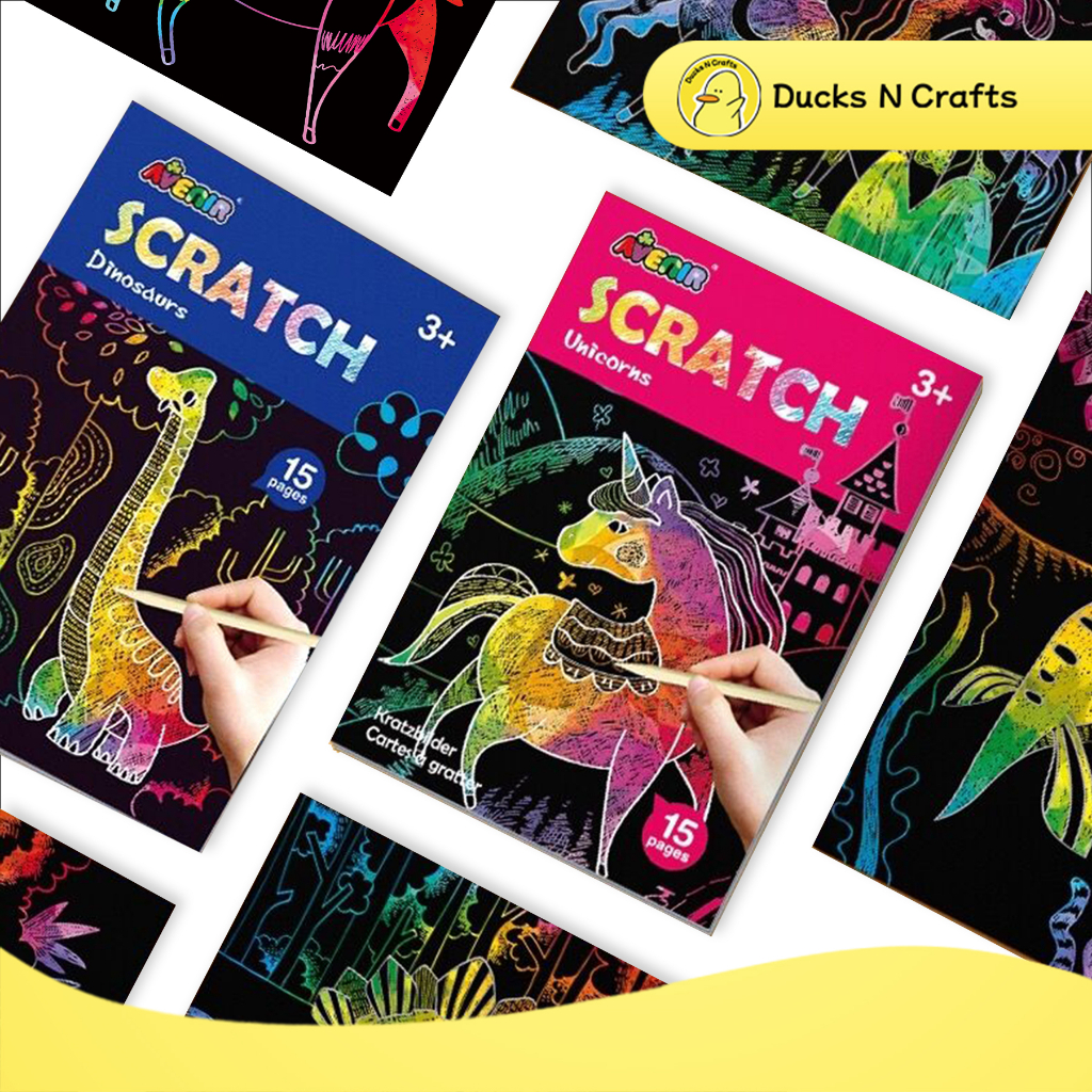 Avenir Mini Scratch Book (Kids DIY Arts & Crafts Kit) | Shopee Singapore