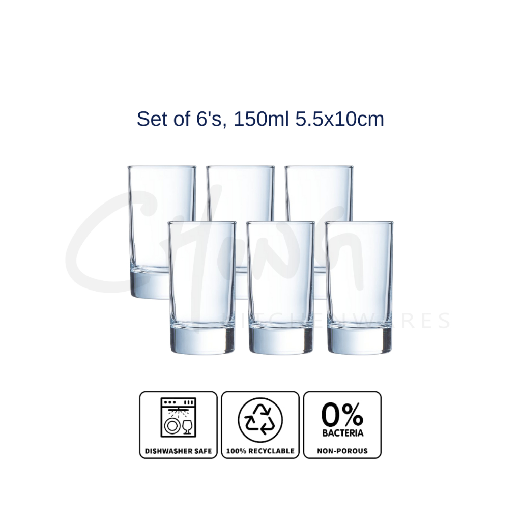 Luminarc Islande Highball Old Fashioned Glass, Set of 6's [ Cocktail ...