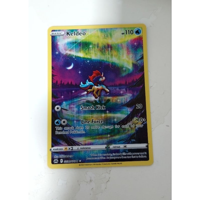 Pokemon keldeo galarian gallery crown zenith card | Shopee Singapore