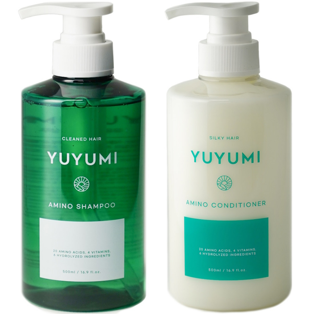 YUYUMI AMINO SHAMPOO / CONDITIONER 500ML - BEAUTY LANGUAGE | Shopee ...