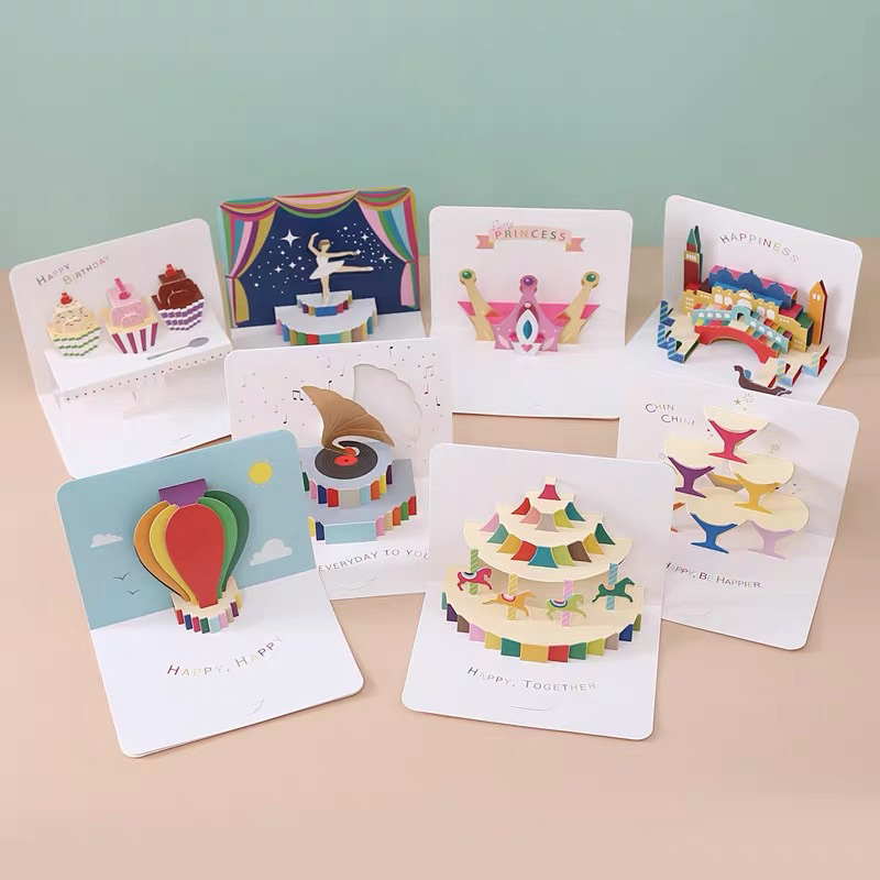 Popped Up Greeting Card for All Occasions Happy Birthday Gift Thank You ...