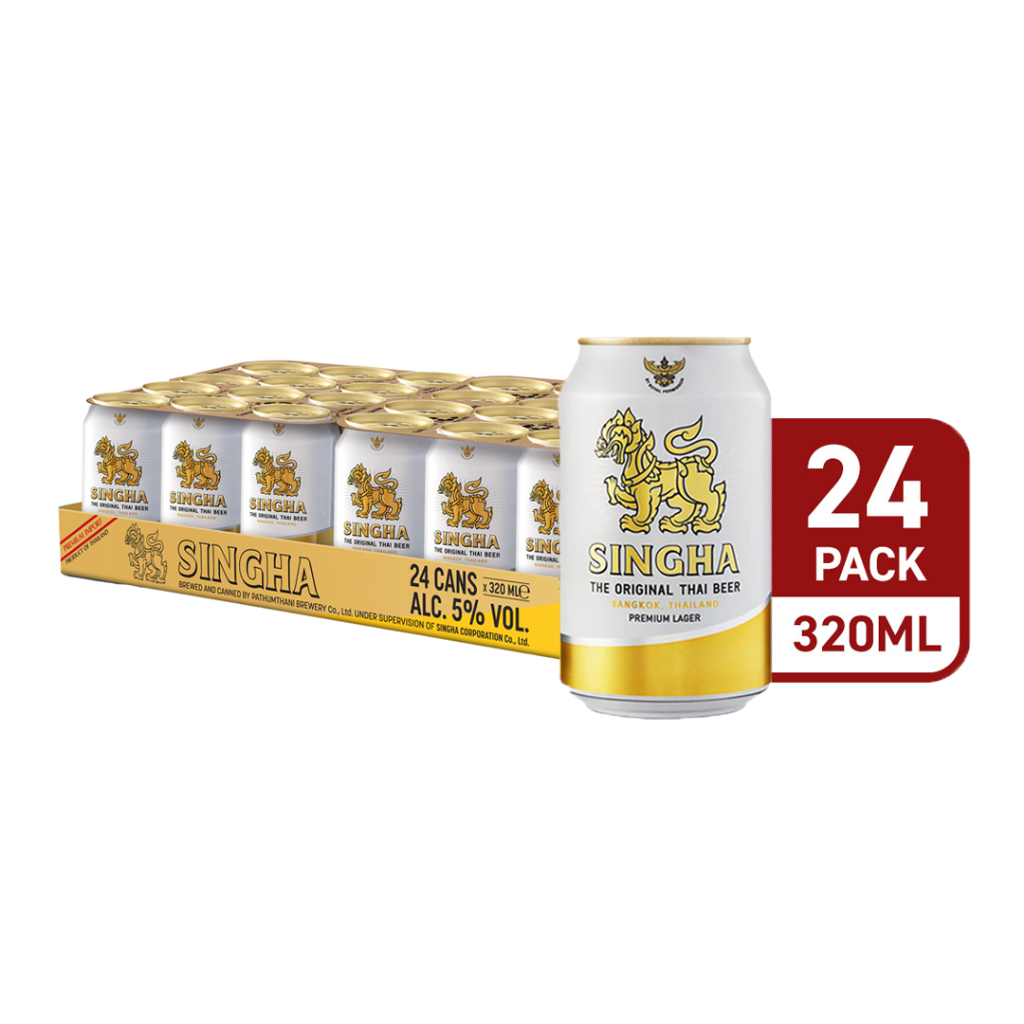 [1 Carton] Singha Premium Lager Beer Can (24x320ml) | Shopee Singapore