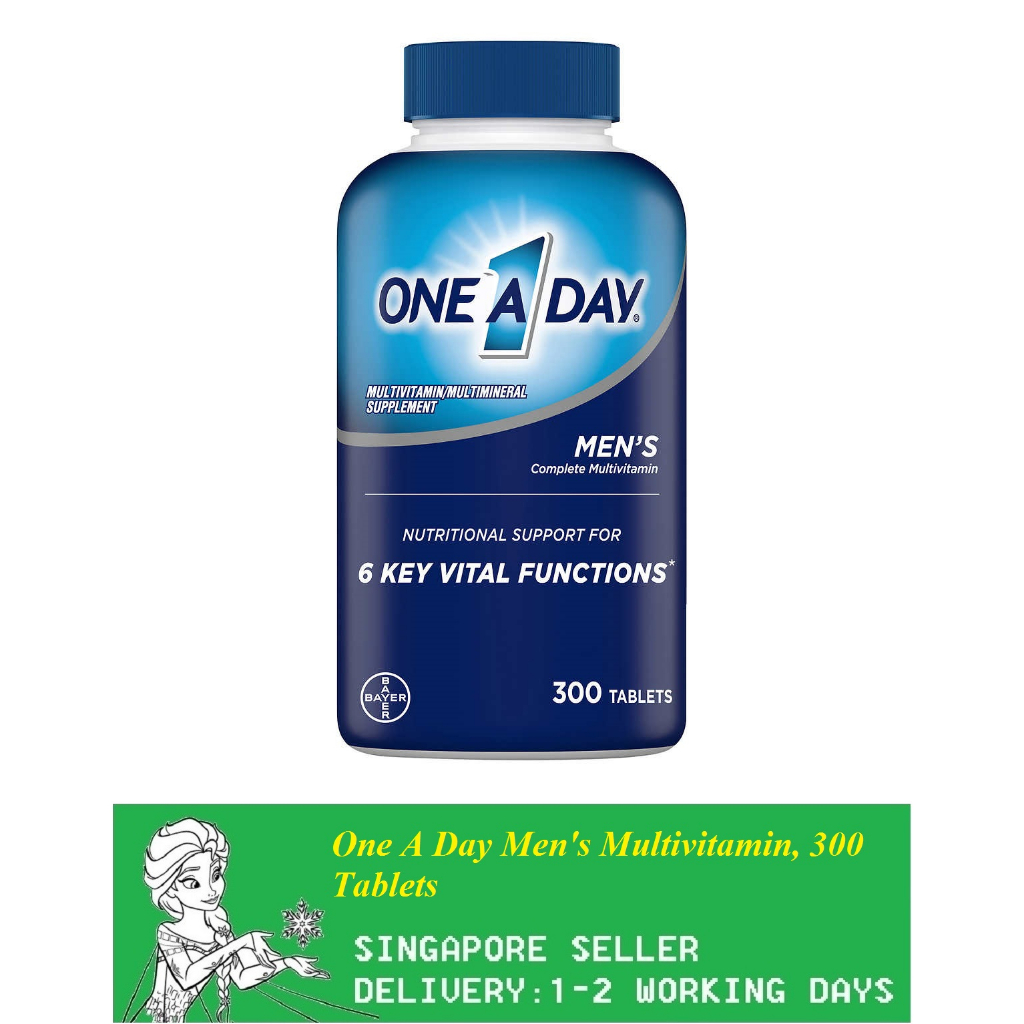 One A Day Men's Multivitamin, 300 Tablets（Exp:02/2026） | Shopee Singapore