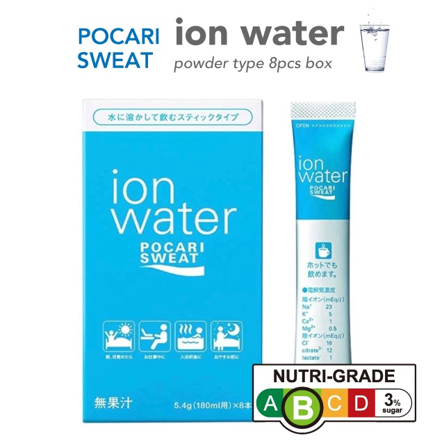 Otsuka Pocari Sweat ION WATER Powder-type (5.4g sticks X 8 in 1 Box ...