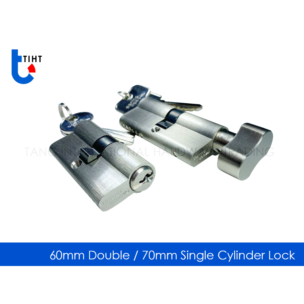 Dormakaba 60mm Double / 70mm Single Cylinder Lock / HDB Main Door Lock ...