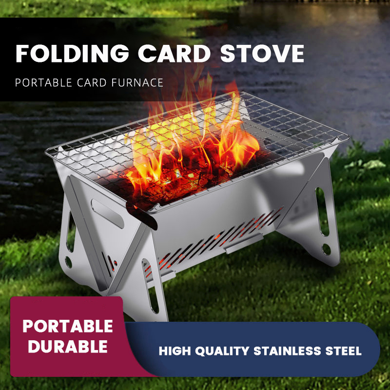 【SG Stock】Portable Camping Grills BBQ Grill Folding Barbecue Grill ...