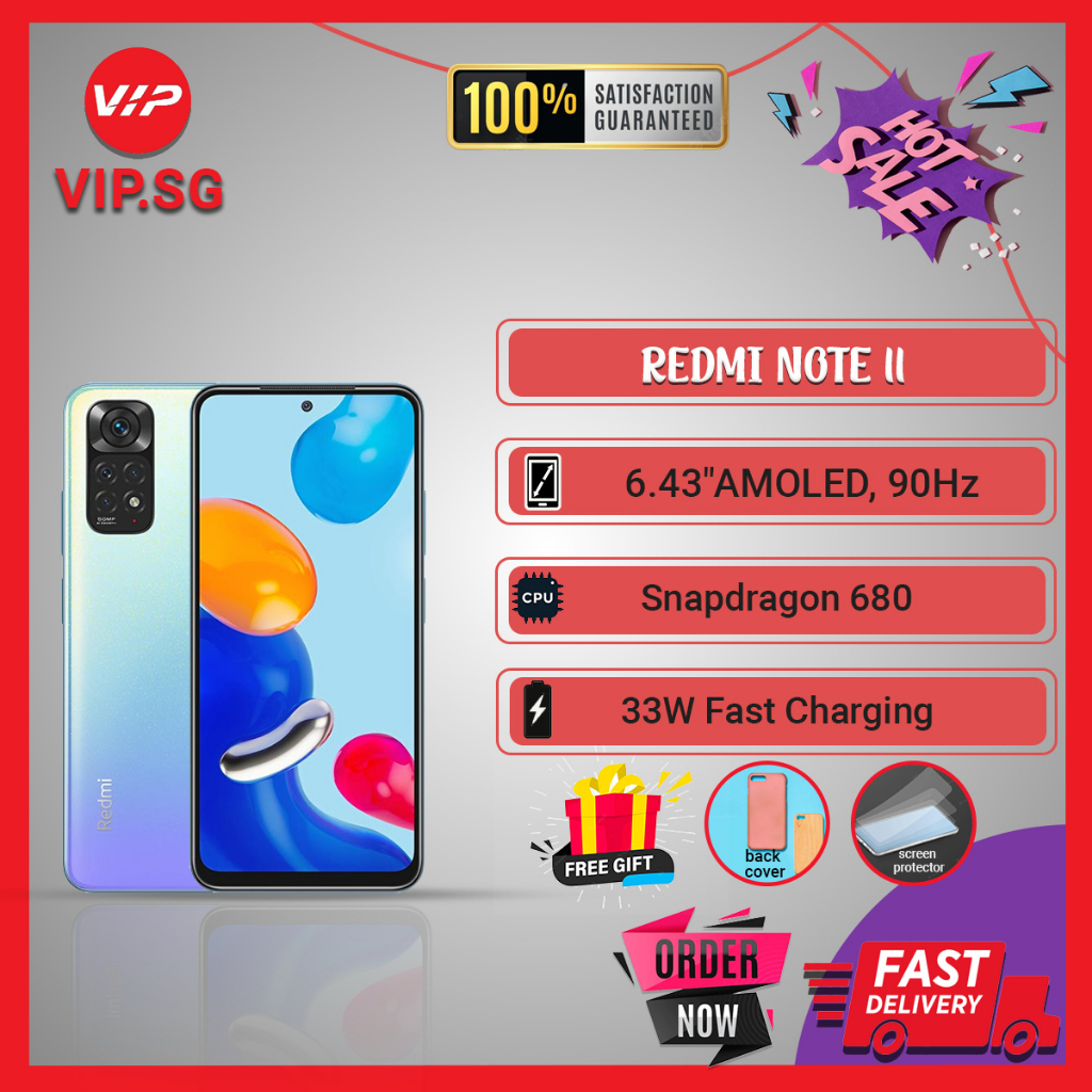 Redmi Note 11 4G Ram 6GB Rom 128GB Export Set With Warranty | Shopee ...