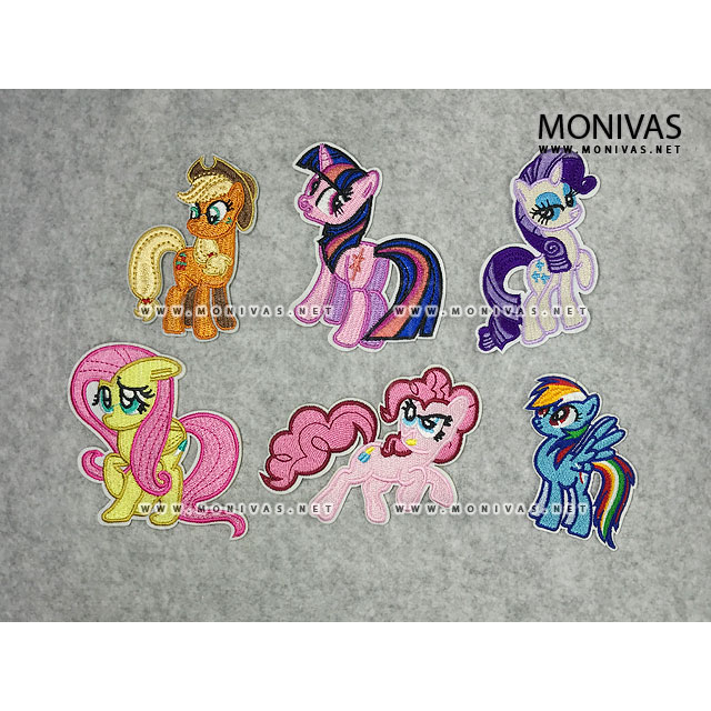 My Little Pony Iron On Patch DIY Characters Embroidery Decorations ...