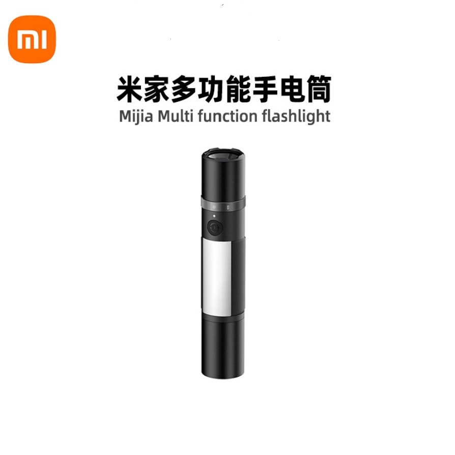 Xiaomi Mijia Multi-Function LED Flashlight Zoomable Ultra Bright Torch Window Breaker Safety ...