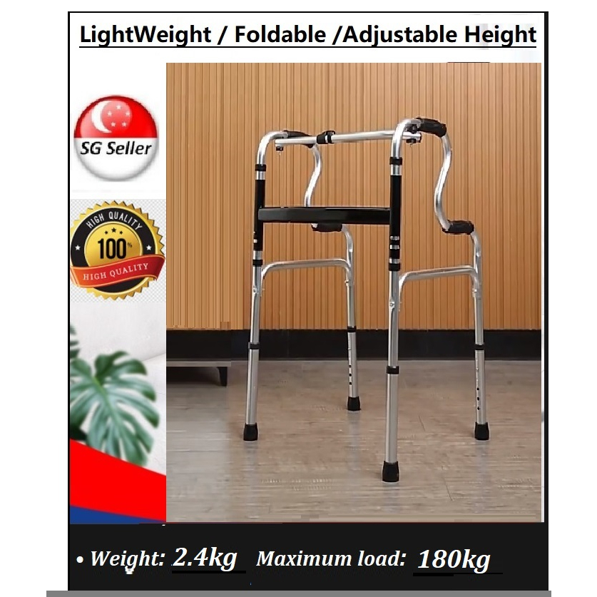 Elderly walking stick Walking Aid Adjustable Dual Support Walking Frame ...