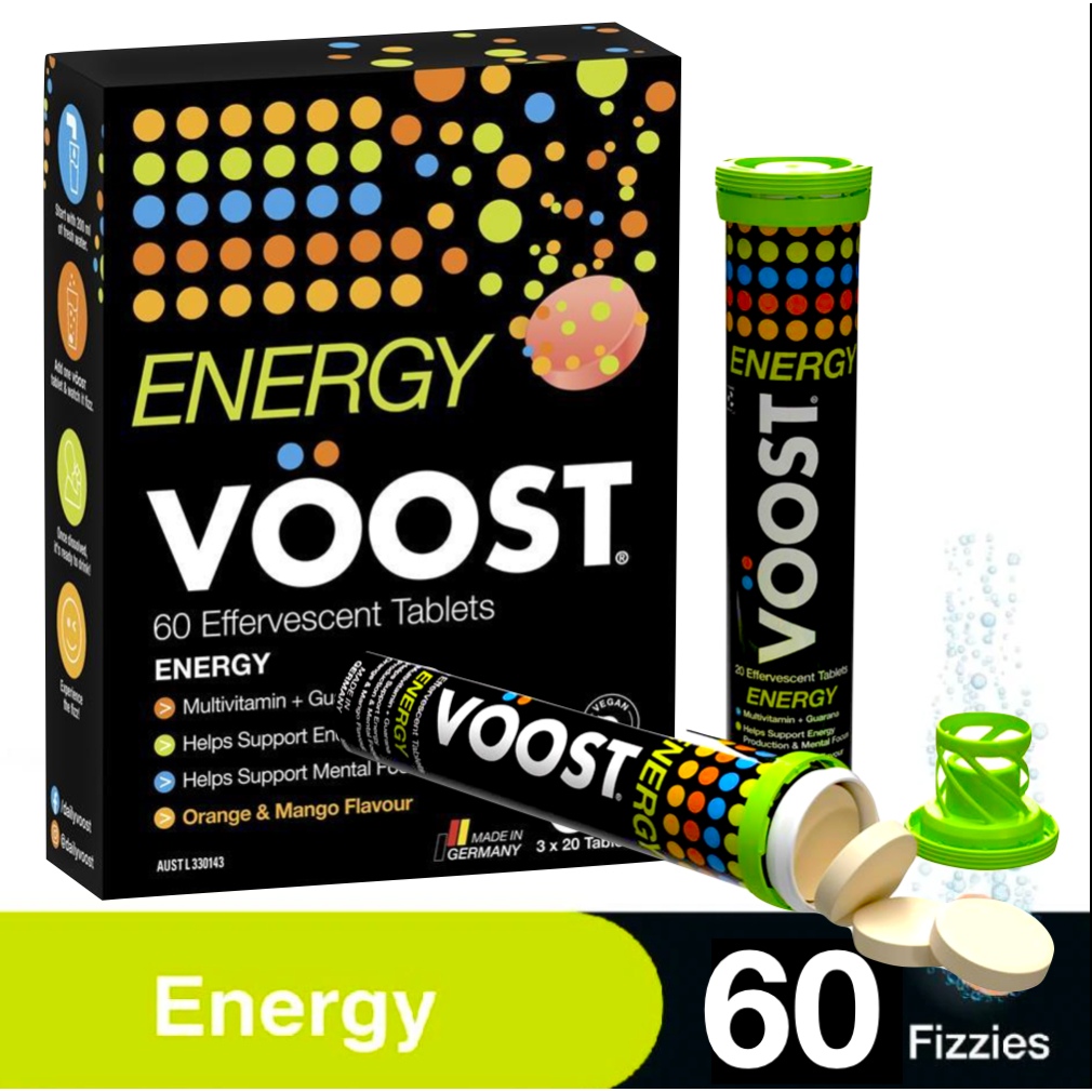 CLEARANCE VOOST Energy Effervescent Vitamin Supplement [All Sizes ...