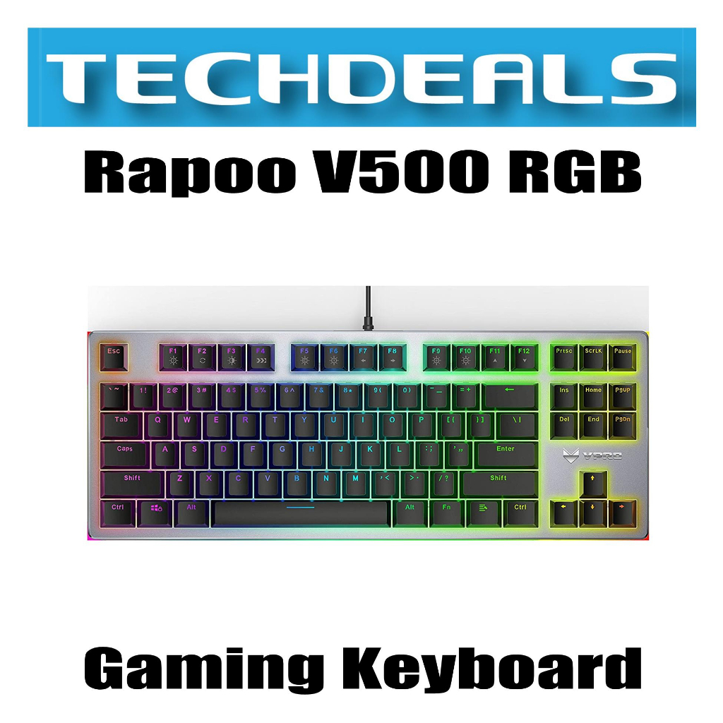 Rapoo V500 RGB Gaming Keyboard | Shopee Singapore
