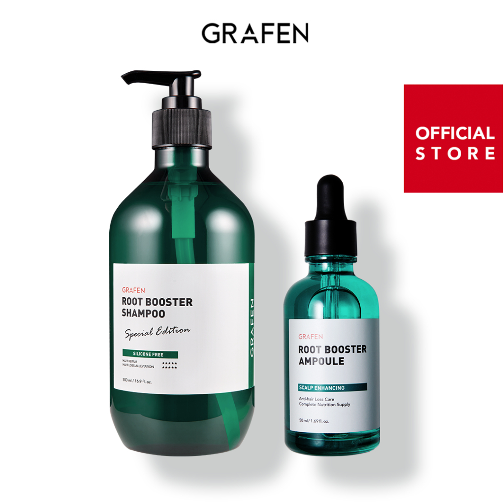 [GRAFEN] Root Booster Shampoo 500ml + Root Booster Scalp Enhancing ...