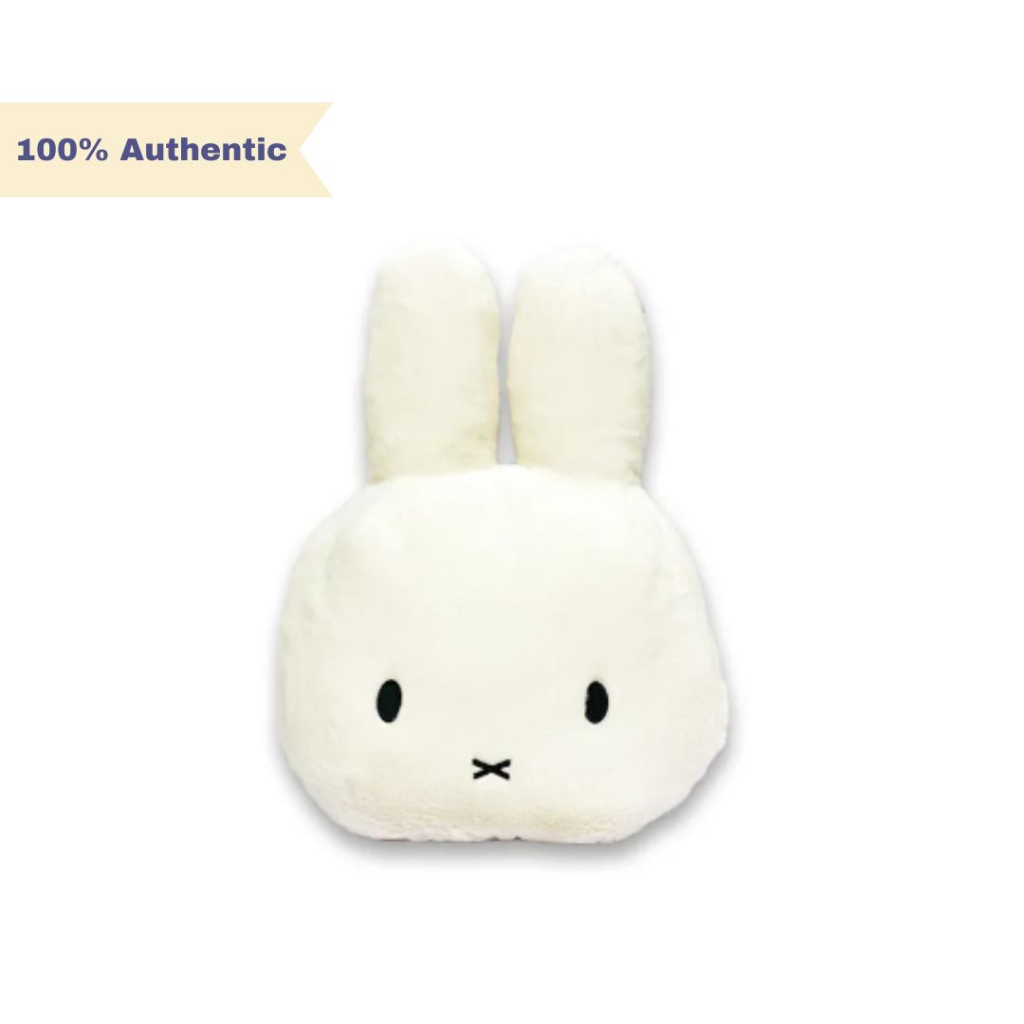 Authentic and Licensed Miffy Cushion Head Fluffy White 50x40x18cm ...