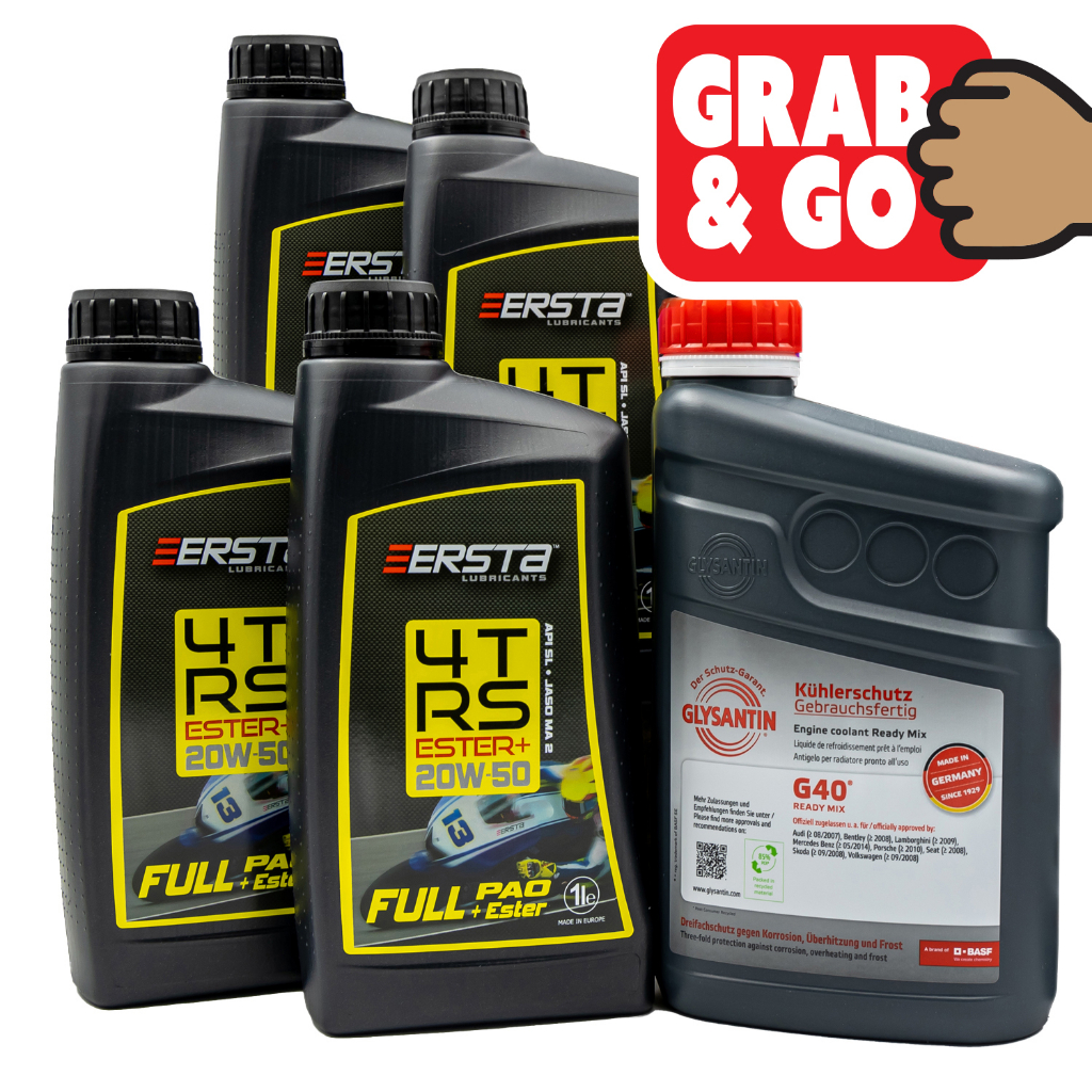 EERSTA 4T RS ESTER+ 20W-50 with Glysantin G40 Grab 'n Go Ducati Service ...